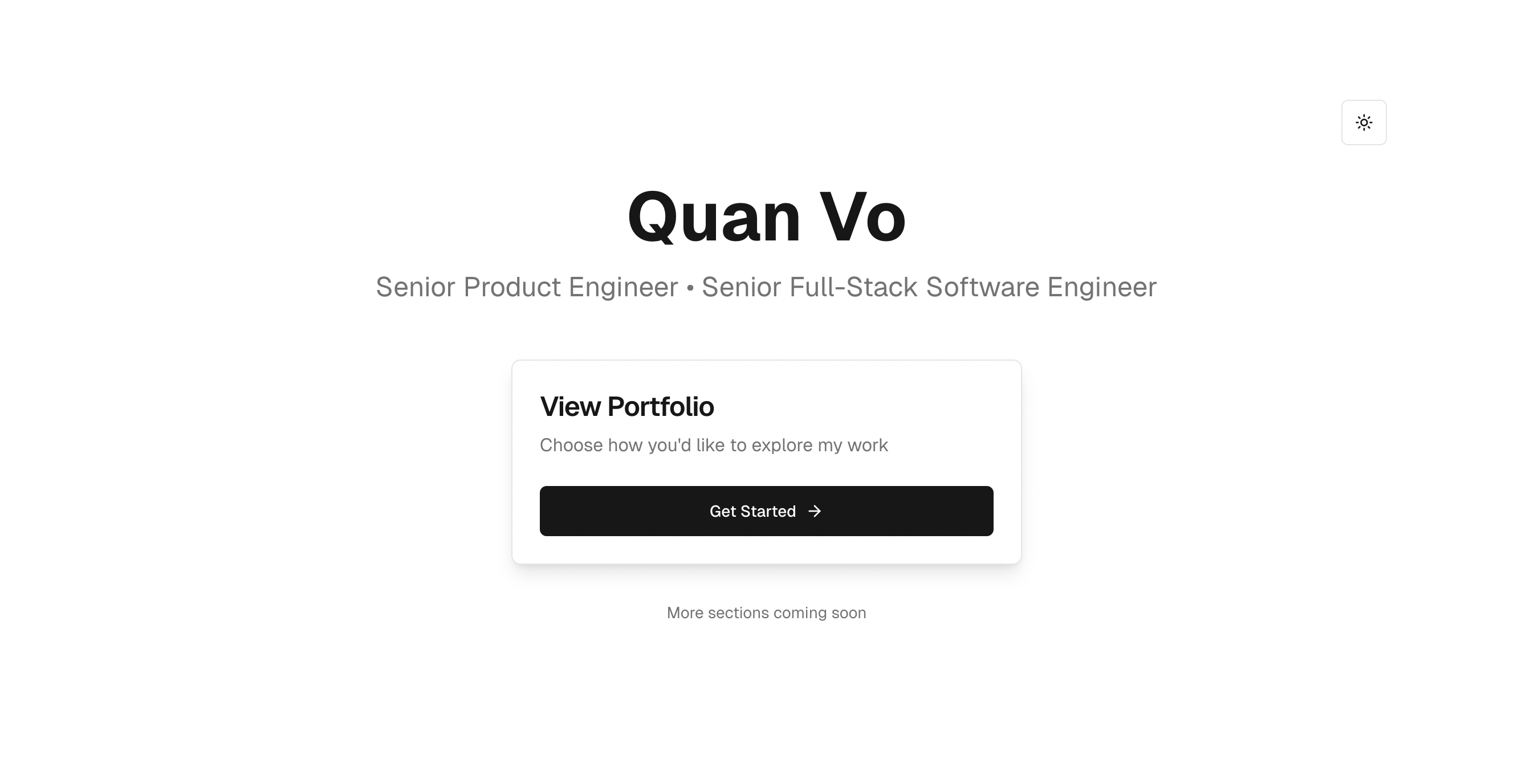 Quan Vo - Senior Product Engineer